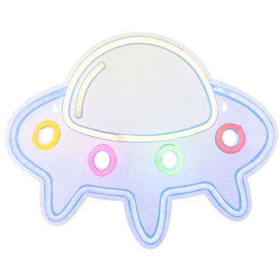 Northlight 16" Led Neon Style Spaceship Wall Sign : Target