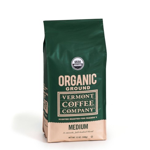 Vermont Coffee Company Organic Medium Roast Ground Coffee - 12oz : Target