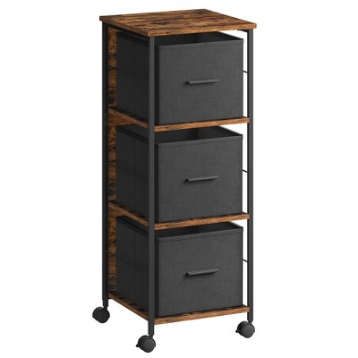 Vasagle File Cabinet With 3 Drawers, Printer Stand, Cube Storage Shelf ...