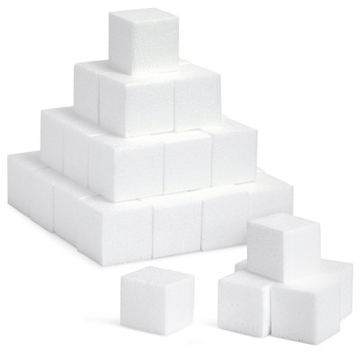 Genie Crafts 36 Pack Foam Cubes And Square Blocks For Crafts, School ...