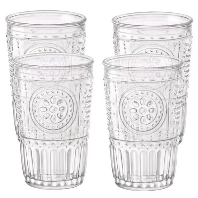 Bormioli Rocco Romantic Water Drinking Glass, 11.5 Oz., 4-piece : Target