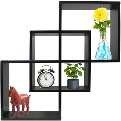 Greenco Quadrate Felix 3 Cubes Intersecting Decorative Wall Mounted ...