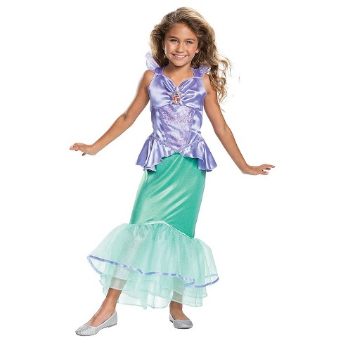 Girls' The Little Mermaid Ariel Classic Costume - Size 4-6x ...