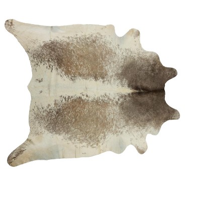 Brown and White Cowhide Hand Knotted Area Rug : Target