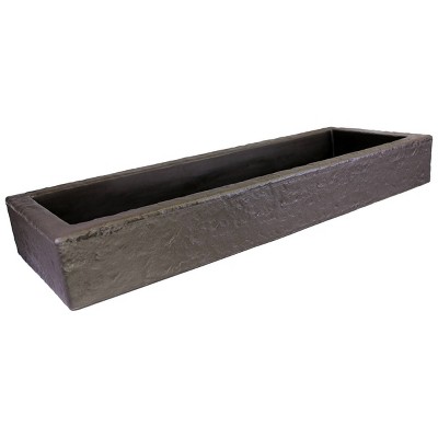 Emsco Low Profile Trough Rectangular Outdoor Planter Box Bronze 38.375 ...