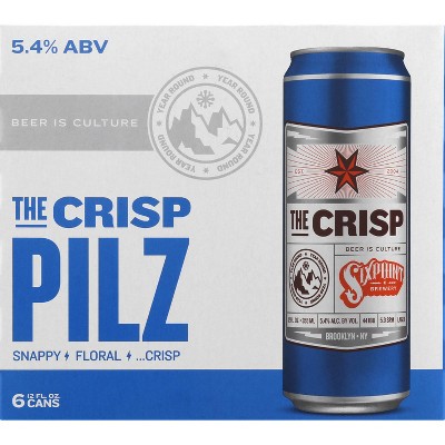 Sixpoint The Crisp Pilsner Beer - 6pk/12 Fl Oz Cans : Target