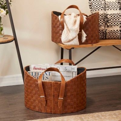 Leather : Storage Baskets : Target