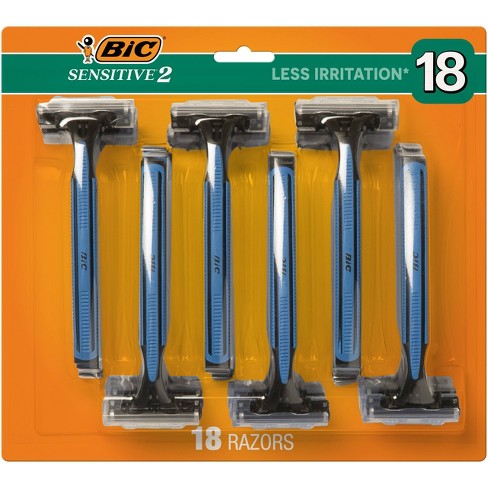 Bic Men's Sensitive 2 - Two Blade Disposable Razors -18ct : Target