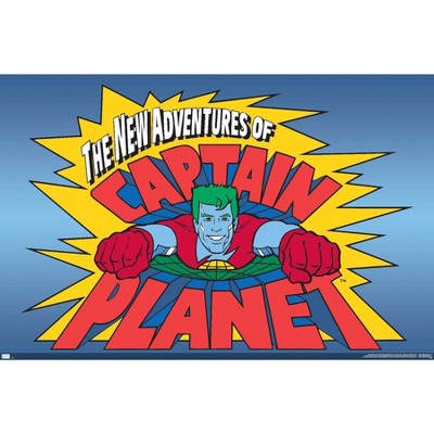 Trends International Captain Planet And The Planeteers - Logo Unframed ...