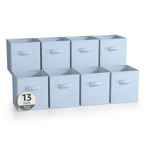Sorbus 13 Inch 8 Pack Sturdy Collapsible Fabric Storage Cubes with ...