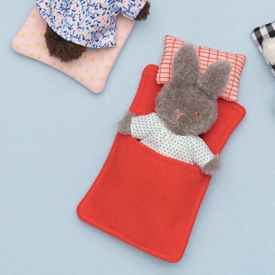 Manhattan Toy Moppettes Beau Bunny Stuffed Animal Nurturing Playset ...