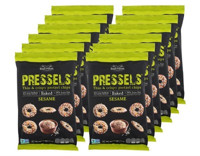 Unique Snacks Sea Salt Sprouted Original Pretzel Shells - Case Of 12/8 ...