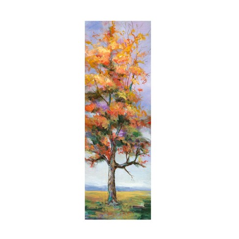 Trademark Fine Art - Karen Hale Fall Foliage Canvas Art - 10 X 32 : Target