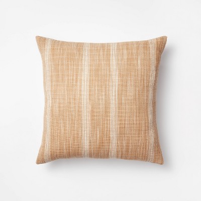 Oblong Woven Grid Decorative Throw Pillow Light Beige - Threshold ...