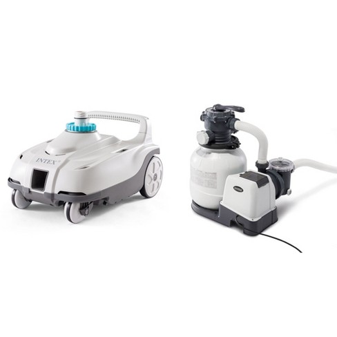 Intex Zx100 Auto Pressure Side Pool Cleaner With Hose And Converter And ...