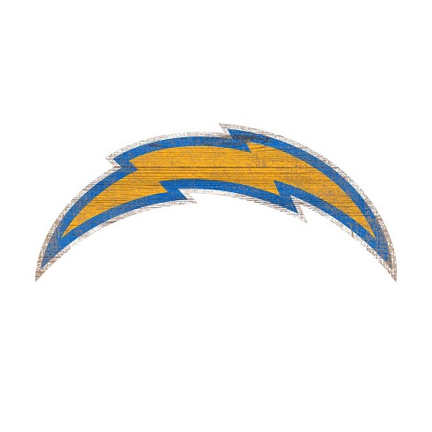 Nfl Los Angeles Chargers Distressed Logo Cutout Sign : Target