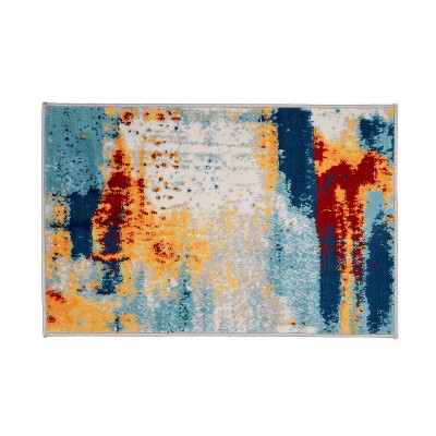 World Rug Gallery Bohemian Abstract Modern Area Rug - Multi 2' X 3 ...