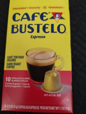 Cafe Bustelo Espresso Roast Coffee Pods - 10ct : Target
