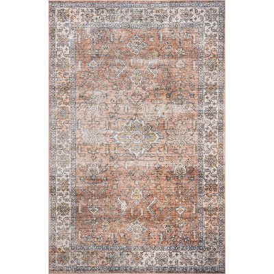 Nourison Essentials Easy Care Indoor Outdoor Area Rug - Rust 8' X 10 ...