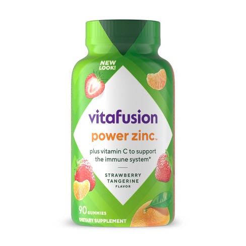 Vitafusion Power Zinc Gummy Vitamin Immune Support - Strawberry ...