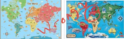 Melissa And Doug World Map Jumbo Floor Puzzle 33pc : Target