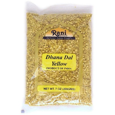 Dhana Dal (roasted Coriander Seeds) Yellow - 7oz (200g) - Rani Brand ...