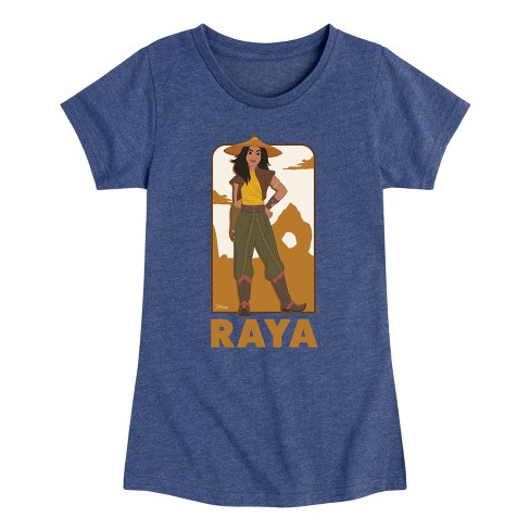 Girls' Disney Princess Raya Full Body Portrait Fitted Short Sleeve ...
