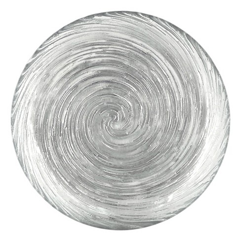 Slickblue Versatile Handmade Glass Salad Plates With Vortex Design ...