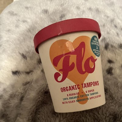 Flo Here We Flo Organic Cotton Eco-applicator Biodegradable Tampons ...