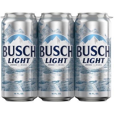 Busch Light Beer - 6pk/16 Fl Oz Cans : Target