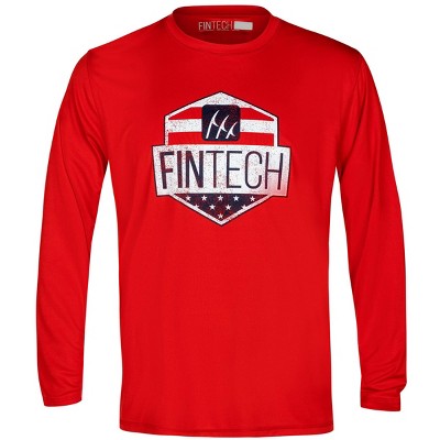 Fintech USA Shield Sun Defender UV Long Sleeve T-Shirt - High Risk Red ...