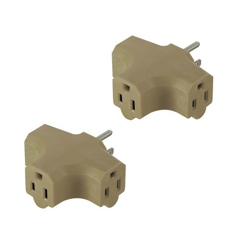 Gogreen Power (gg-3406be) 3 Wire Cube Adapter, 3-outlet Wall Tap ...