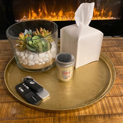 17.6" Round Aluminum Tray Gold - Threshold™ : Target