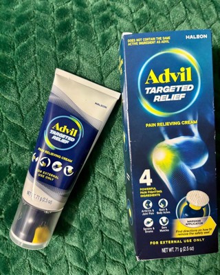 Advil Targeted Relief Pain Relieving Cream with Massage Applicator - 2 ...