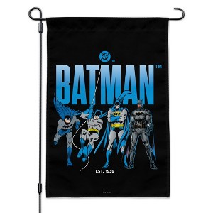 Batman Across the Years Line Up Garden Yard Flag with Pole Stand Holder ...