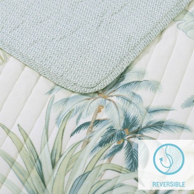 Serenity Palms Quilt Aqua - Tommy Bahama : Target