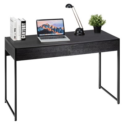 Costway 2-drawer Computer Desk Study Table Writing Workstation Home ...