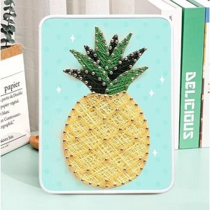 Wizardi Pineapple String Art Kit with Stand. Simple Decorative DIY ...