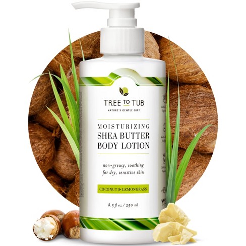 Tree To Tub Cocoa Butter Lotion For Sensitive Skin - Moisturizing Shea ...