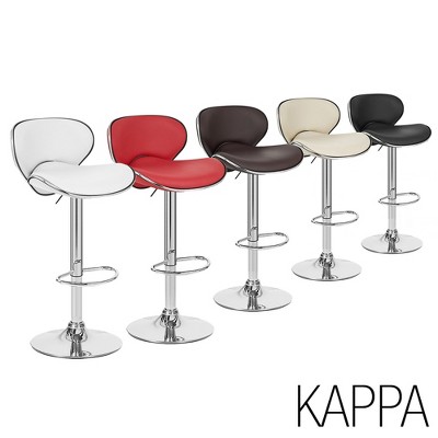 Modern Home Kappa Contemporary Adjustable Height Counter/bar Stool : Target