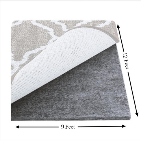 Nevlers Tpo Coated Felt Anti-skid Rug Gripper Pad 9' X 12' - Gray : Target