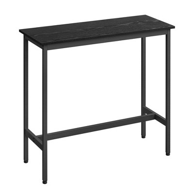 Vasagle, Narrow Long Bar, Kitchen Dining, High Pub Table, Sturdy Metal ...