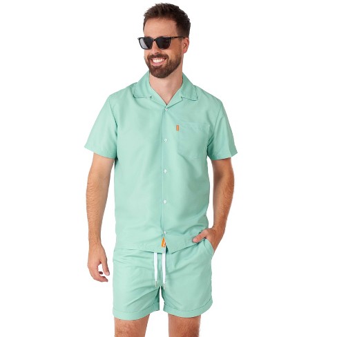 Opposuits Men's Solid Color Summer Sets - Magic Mint - Green - Size L ...