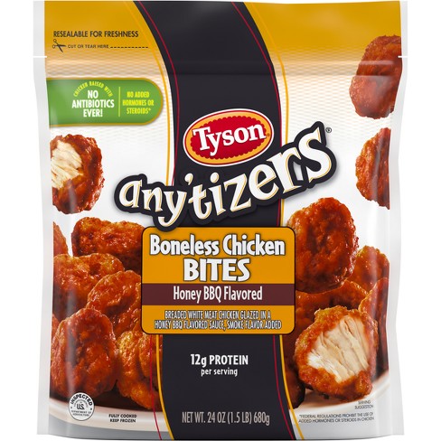 Tyson Any'tizers Honey Bbq Flavored Boneless Chicken Bites - Frozen ...