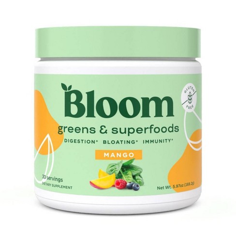 Bloom Nutrition Greens And Superfoods Powder - Mango - 5.97oz/30ct : Target