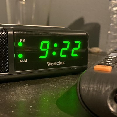 Digital Alarm Clock Black - Westclox : Target