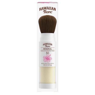 Hawaiian Tropic Mineral Skin Nourishing Sunscreen Powder Brush - Spf 30 ...