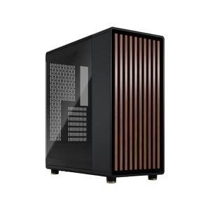 Epoch Vents Genuine Walnut Wood Front Pc Case Black : Target