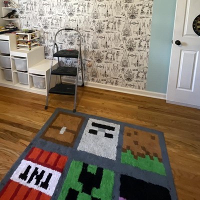 3'4"x4'6" Minecraft Accent Rug : Target