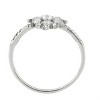 Slickblue Minimalist Holiday Theme Snowflake Ring, Clear Cubic Zirconia ...